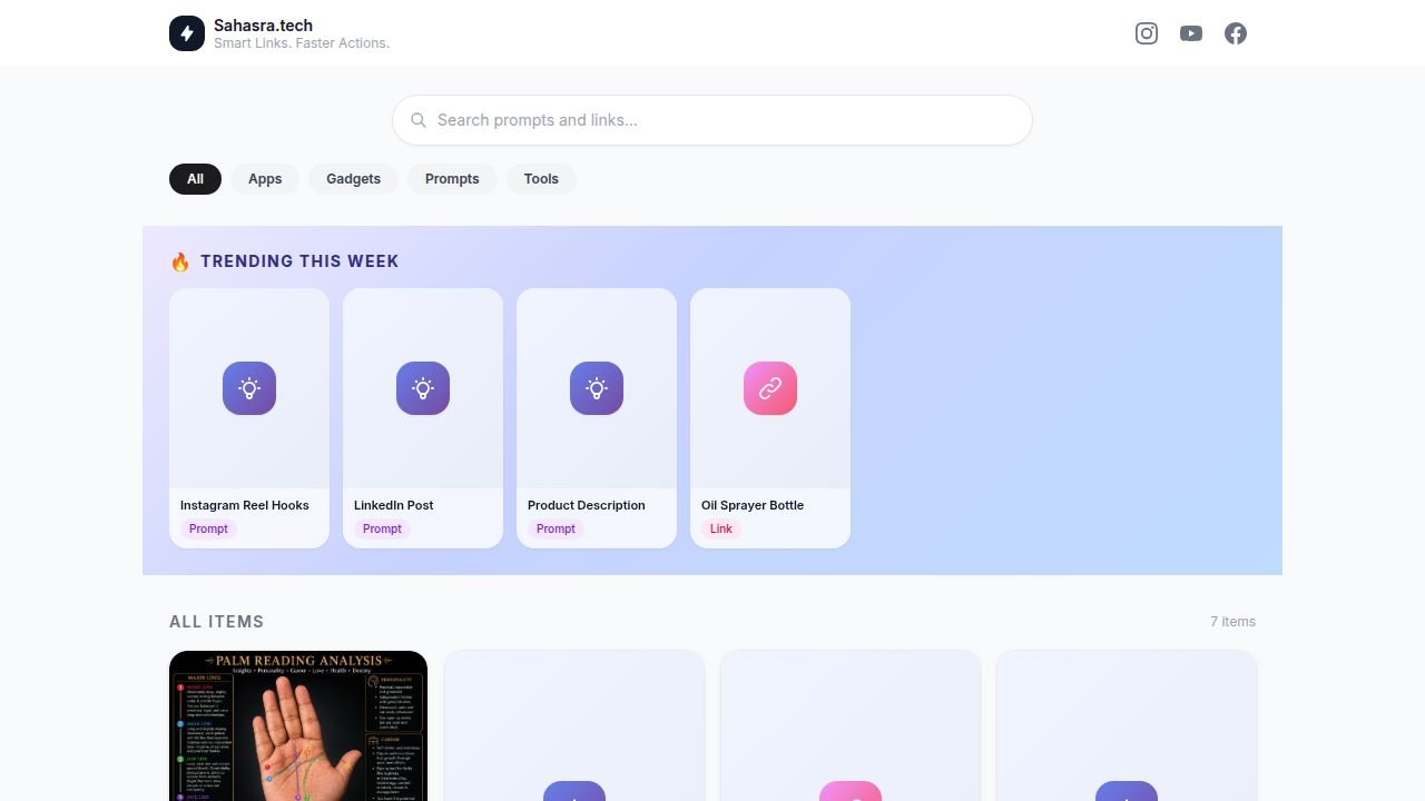 Gadgets — Sahasra.tech